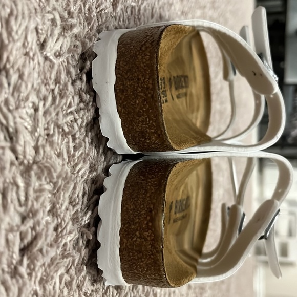 Birkenstock | Shoes | Birkenstock Florida White 3 Strap Sandals | Poshmark